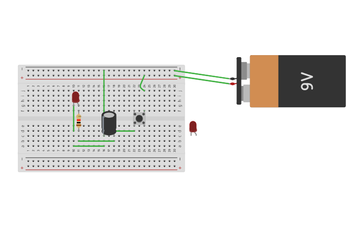 Circuit design Capacitor - Tinkercad