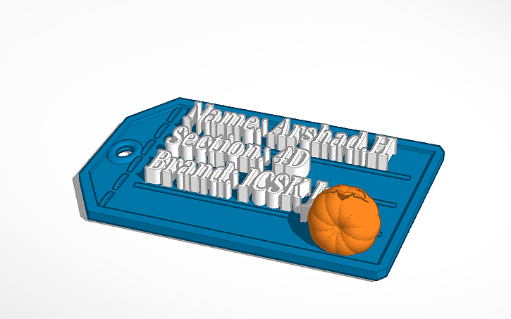 3D design MY ID CARD - Tinkercad