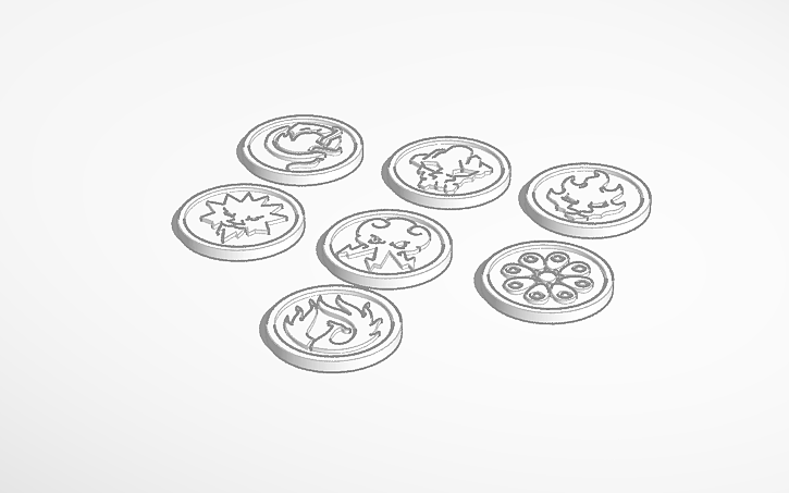 3D design ninjago ninja emblems - Tinkercad