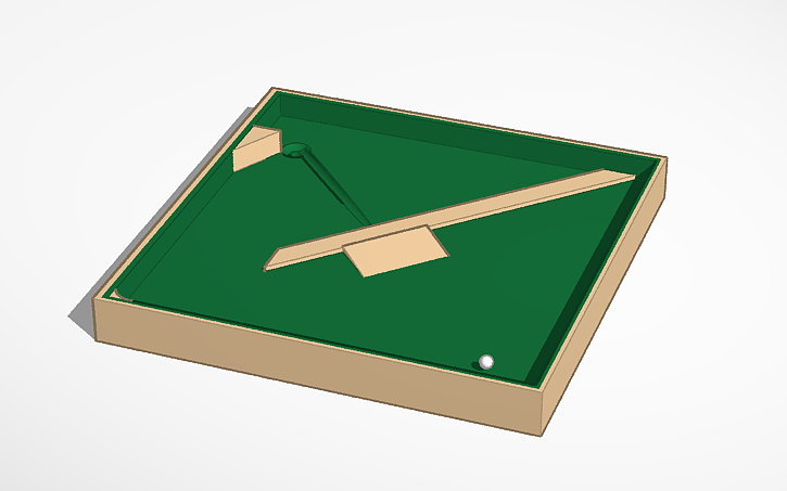 3D design Mini golf level 1 - Tinkercad