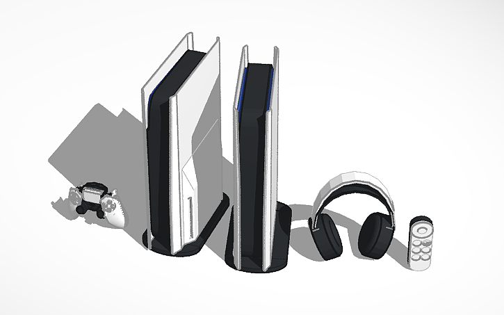 3D design PS5 - Tinkercad