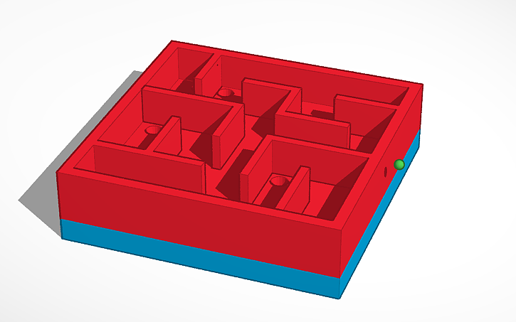 3D design Maze with ball - Tinkercad