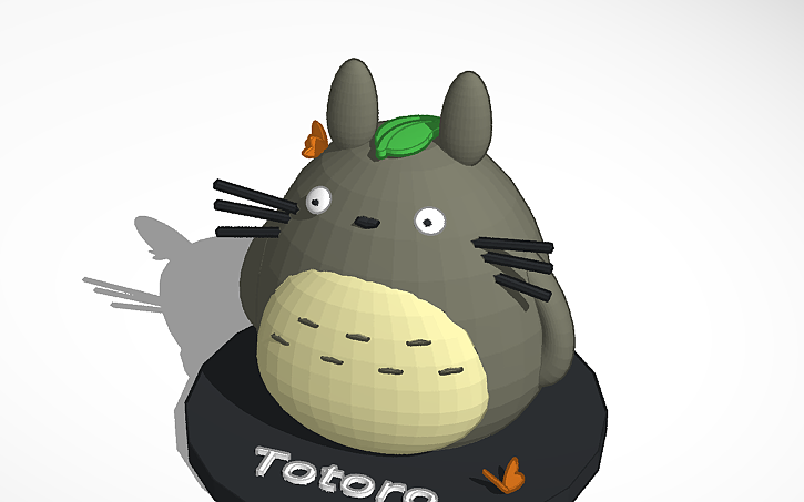 3D design totoro - Tinkercad