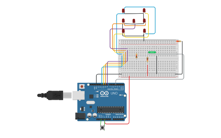 Circuit design Smart Tilt Sensor Dice - Tinkercad