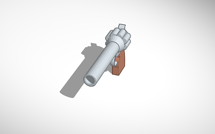 3D design cap gun - Tinkercad