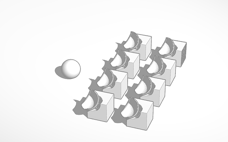3D design Rubiks 2x2x2 - Tinkercad