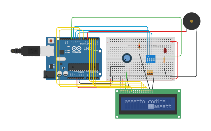 Circuit design allarme | Tinkercad