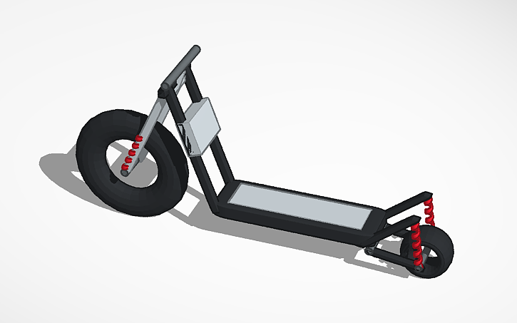 3D design Scooter tasarım - Tinkercad