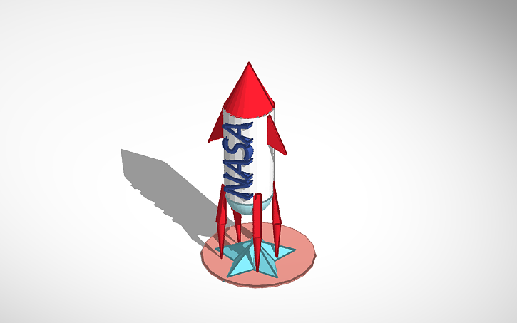 3d Design Rocket Tinkercad