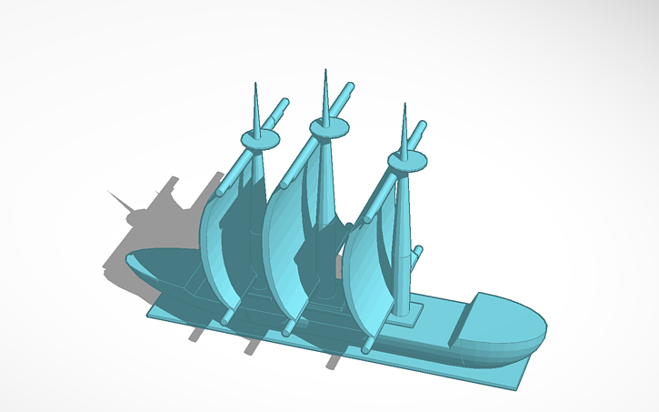 3D design Pirate ship piece | Tinkercad
