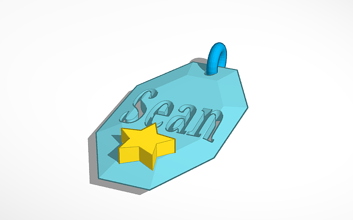 3D design Sean_Keychain | Tinkercad