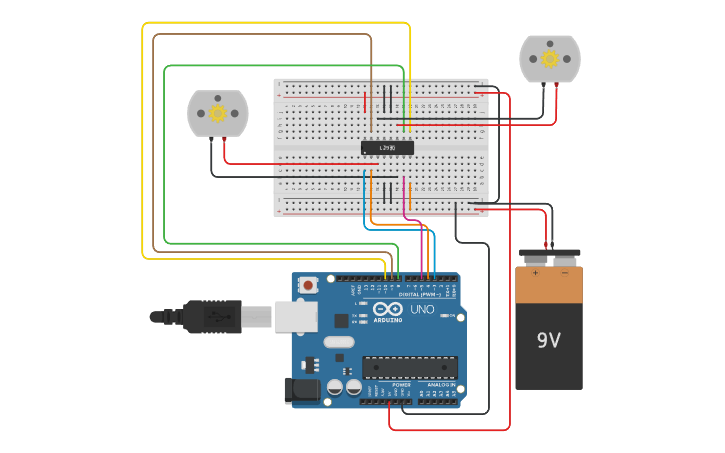 Circuit design circuito - Tinkercad