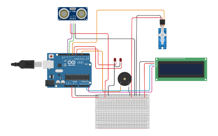 Circuit design COHNDSE23.1 Railway System - Tinkercad