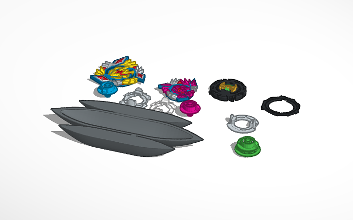 3D design beyblade arena - Tinkercad