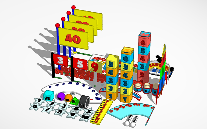 3D design Mickey mouse clubhouse mouseketools - Tinkercad