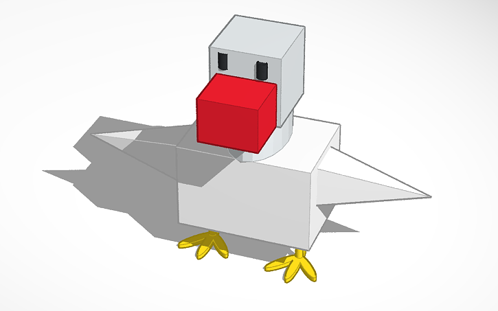3D design CHICKEN - Tinkercad