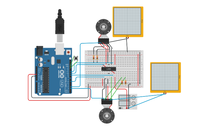 Circuit Design Copy Of Dc Motor With Encoder Tinkercad