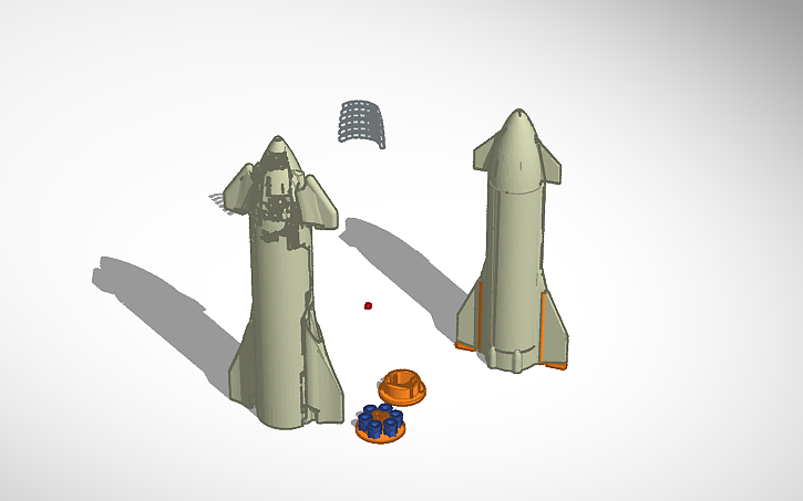 3D design Starship-mini-usb | Tinkercad