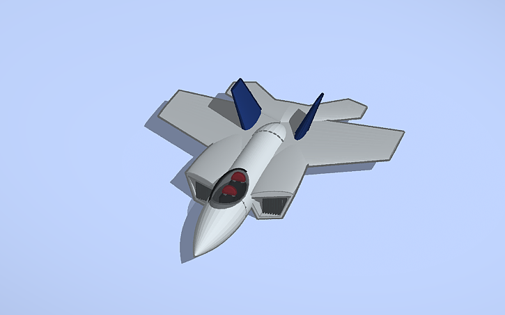 3D design f22 raptor tutorial jet beginner | Tinkercad