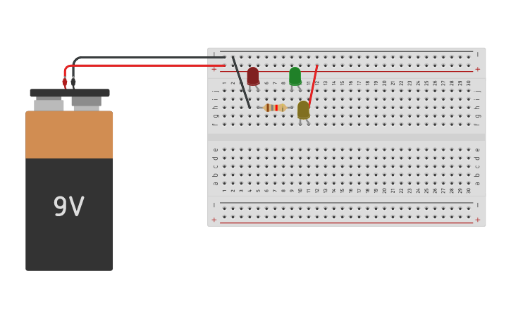 Circuit design CIRCUITO EN SERIE - Tinkercad