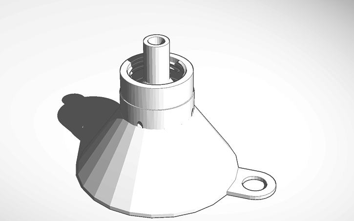 3D design Vented and Threaded PET Bottle Funnel | Tinkercad