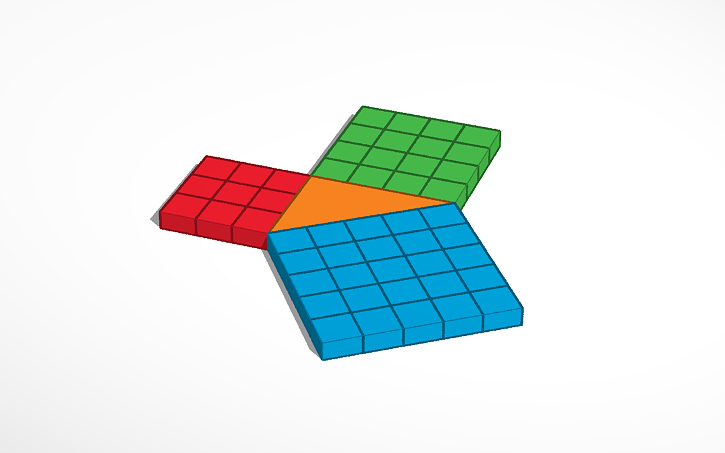 3D design Pitagoras - Tinkercad