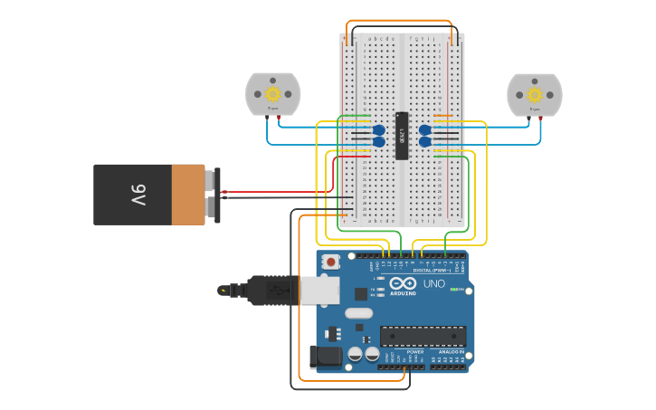 Circuit Design Wasd Bot Tinkercad