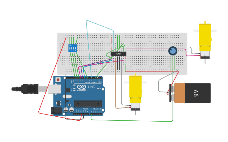 Circuit design ROBOTICS TRAINING - Tinkercad