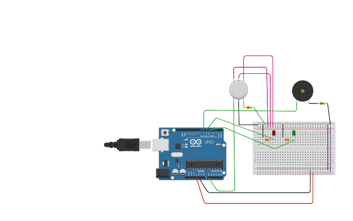 Circuit design Gas Leakage detector using RED, GREEN LED and Sound ... Circuit design Gas Leakage detector using RED, GREEN LED and Sound ...