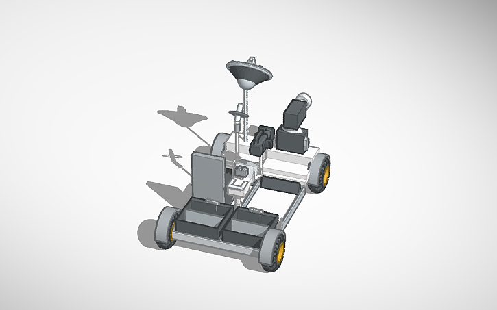 3D design Rover Lunar - Tinkercad