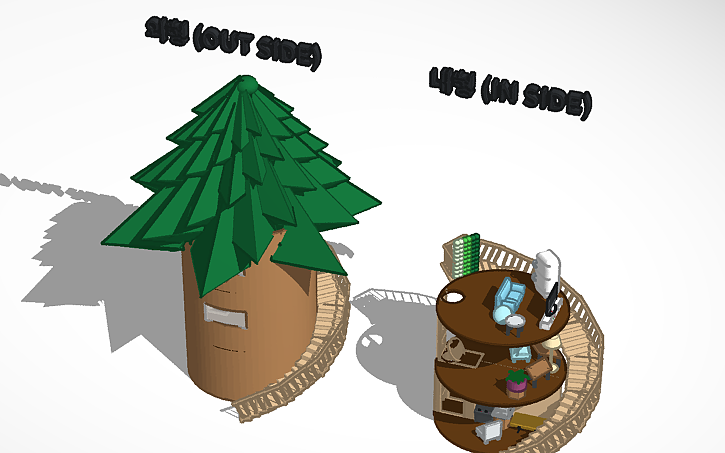 3D design 트리 하우스(tree house) | Tinkercad