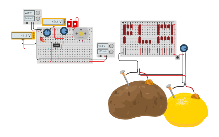 Circuit design Yuri - circuito prova 60 (inspirado no framengo) - Tinkercad