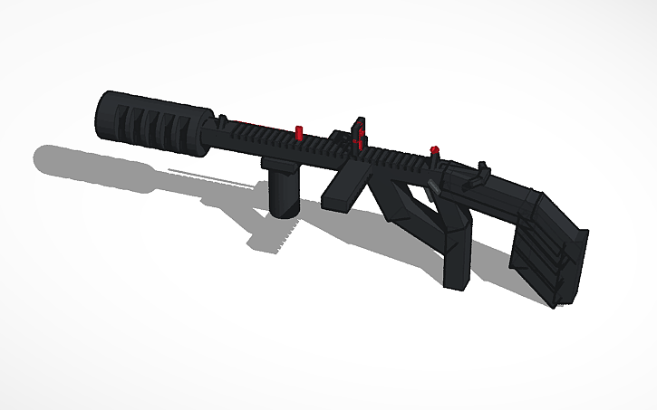 3D design Tactical MK2 4-8P rifle (attachments) - Tinkercad