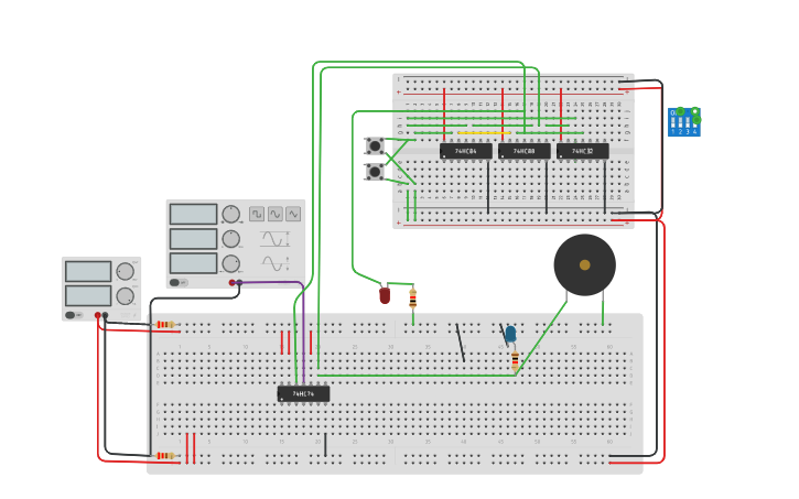 Circuit Design Sequential Circuit For Alarm Clock Tinkercad