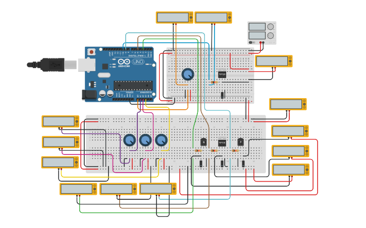 Circuit design N-TIP120-P Cooler 12V | Tinkercad