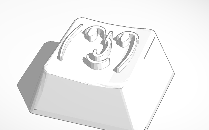 3D design Lenny Keycap - Tinkercad