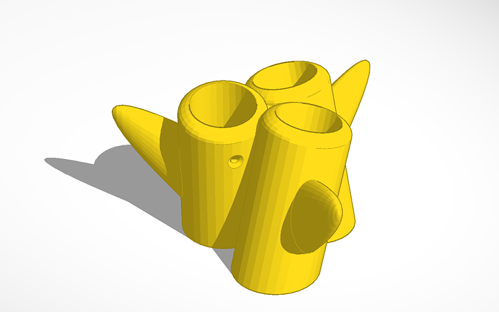 3D design Coat rack #broomstick - Tinkercad