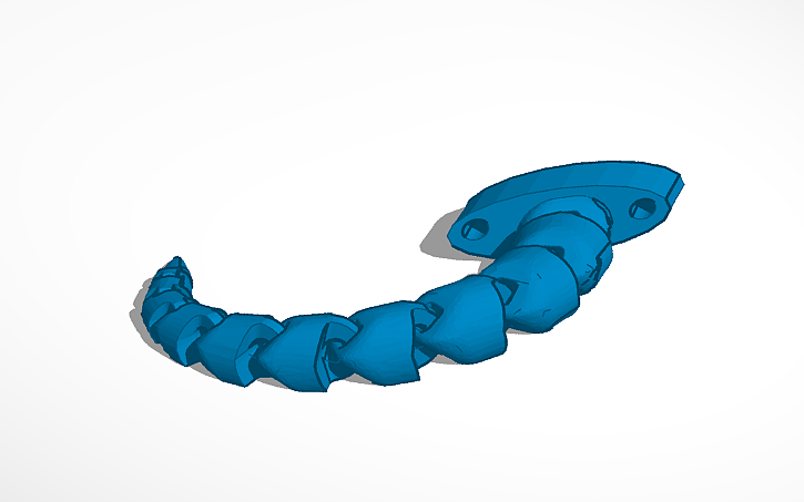 3D design Mini Articulated Tail Base - Tinkercad