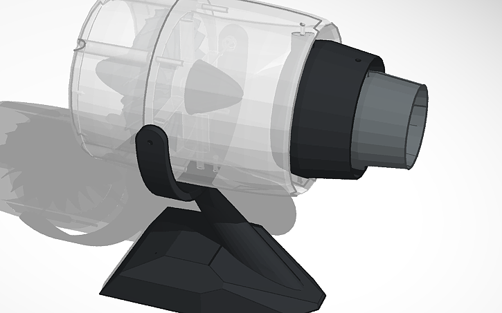 3D design Jet Engine Desk Fan - Tinkercad