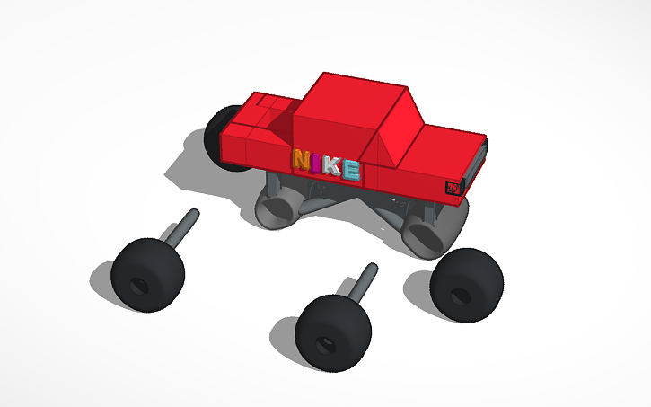 3D design T.J's MONSTER TRUCK!!!!!!! | Tinkercad