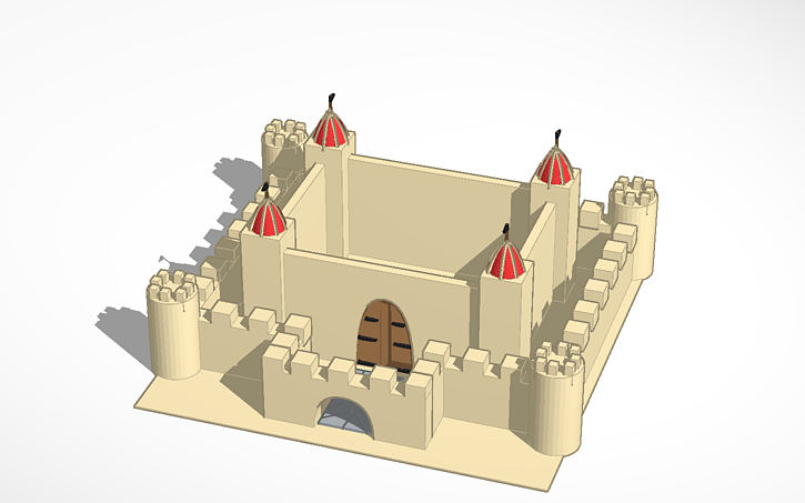 3D design cool castle | Tinkercad