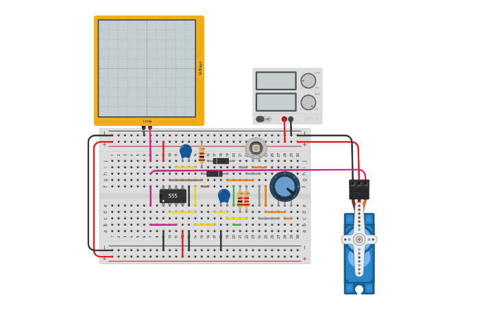 Circuit Design Photo Diode Servo Tinkercad
