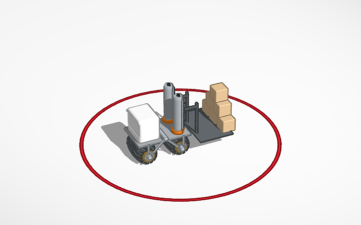 3D design Robot Challenge - move the boxes - Tinkercad