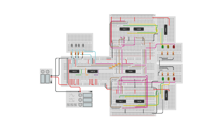 Circuit Design Semáforo Tinkercad