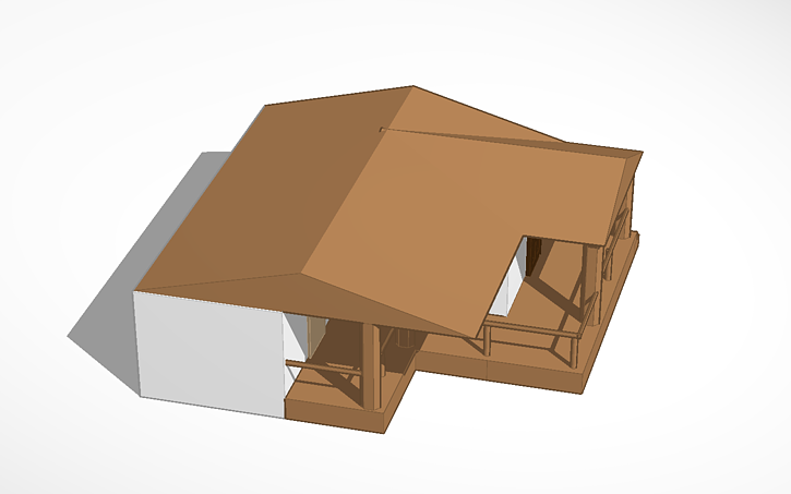 3D design Simple House #1 - Tinkercad
