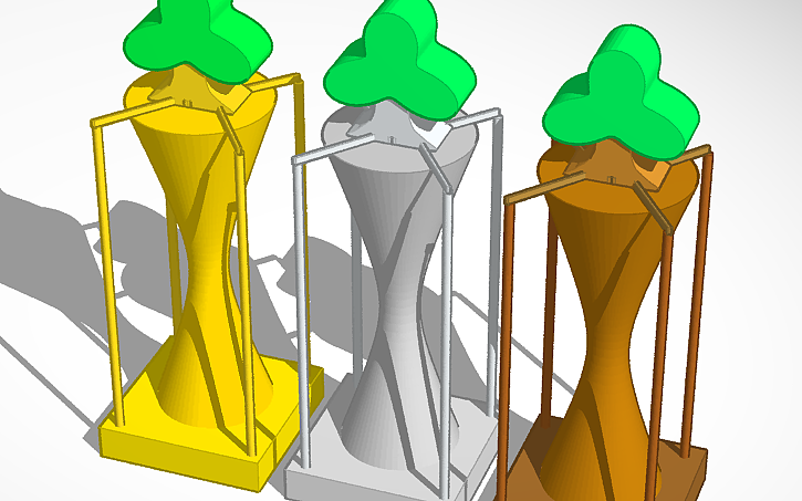 3D design Trophies for my St. Patrick's day Contest. - Tinkercad