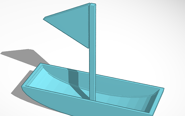 3D design boat - Tinkercad