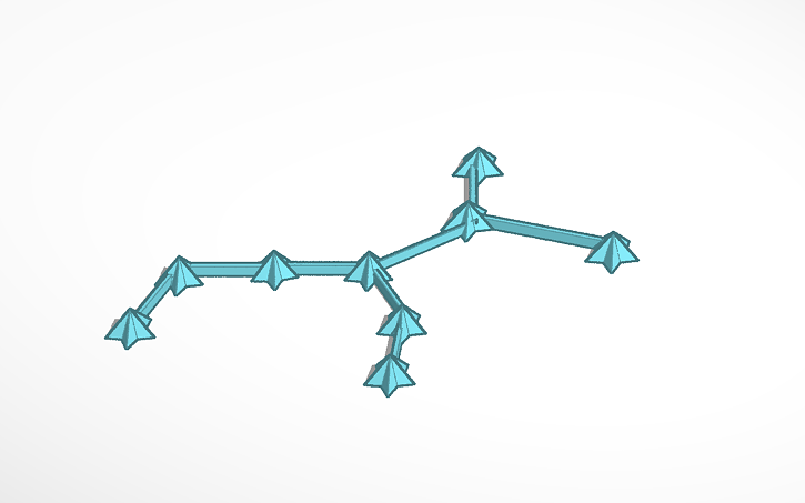 3D design virgo constellation - Tinkercad