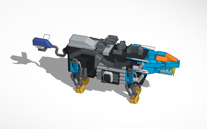 3D design lion mech! | Tinkercad
