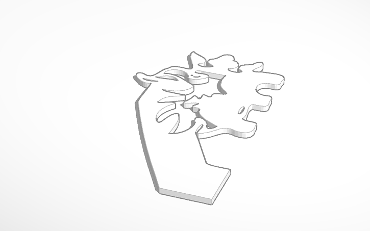 3D design Scania Griffin v8 logo - Tinkercad